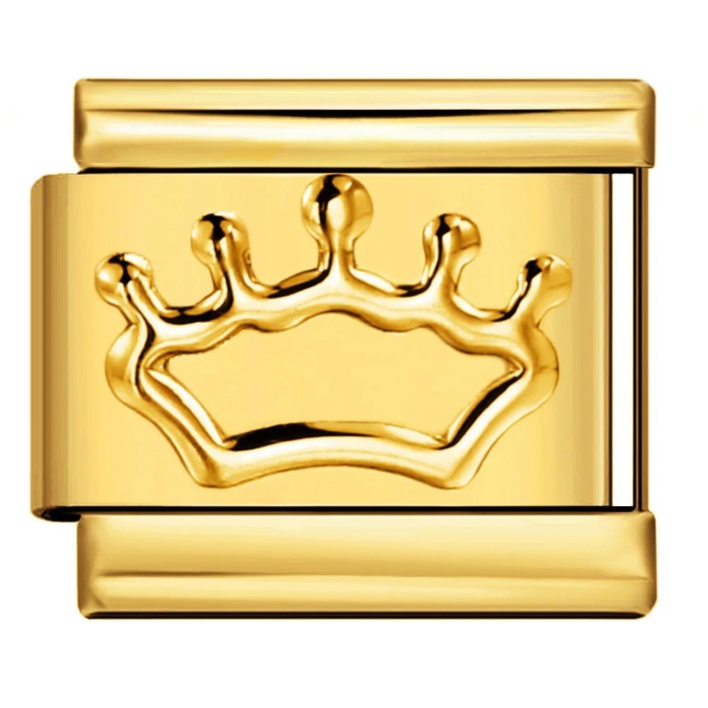 Crown Italian Charm (9mm) | Fits All Italian Charm Bracelets | Charmette