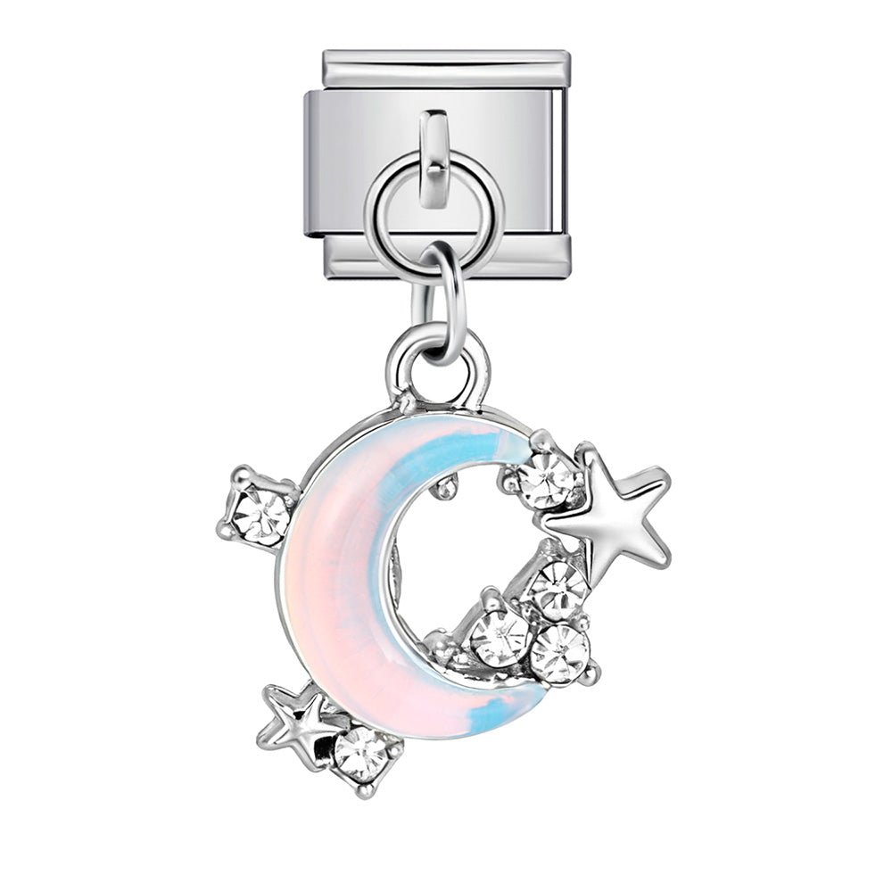 Dangling Moon Italian Charm (9mm) | Fits All Italian Charm Bracelets ...