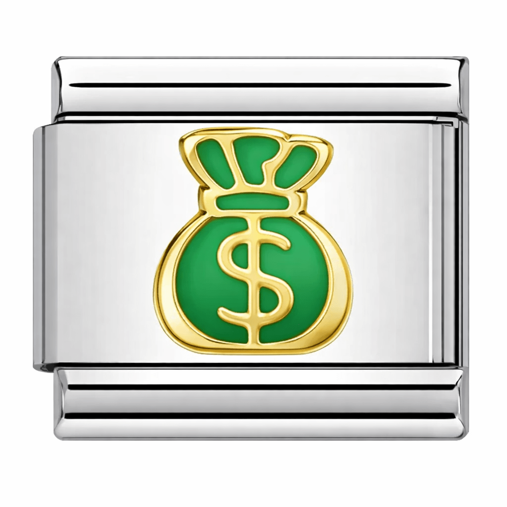 Money Bag Italian Charm (9mm) | Fits All Italian Charm Bracelets ...